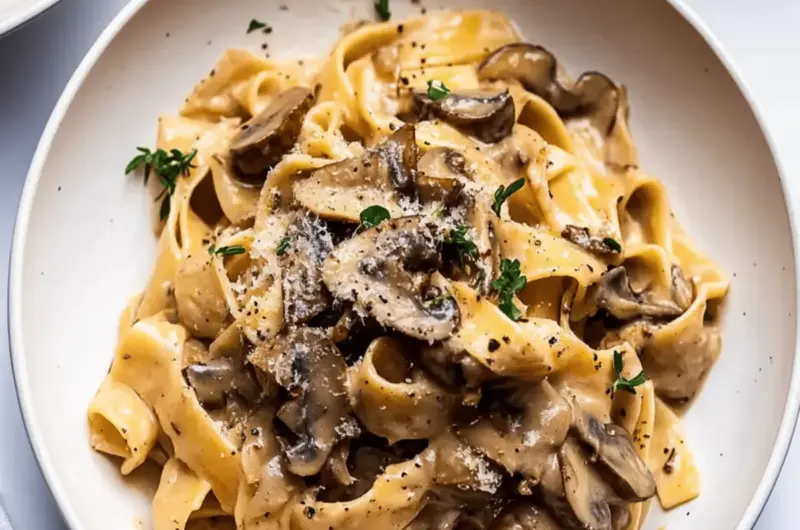 Irresistible Creamy Dried Porcini Mushroom Pasta Recipe