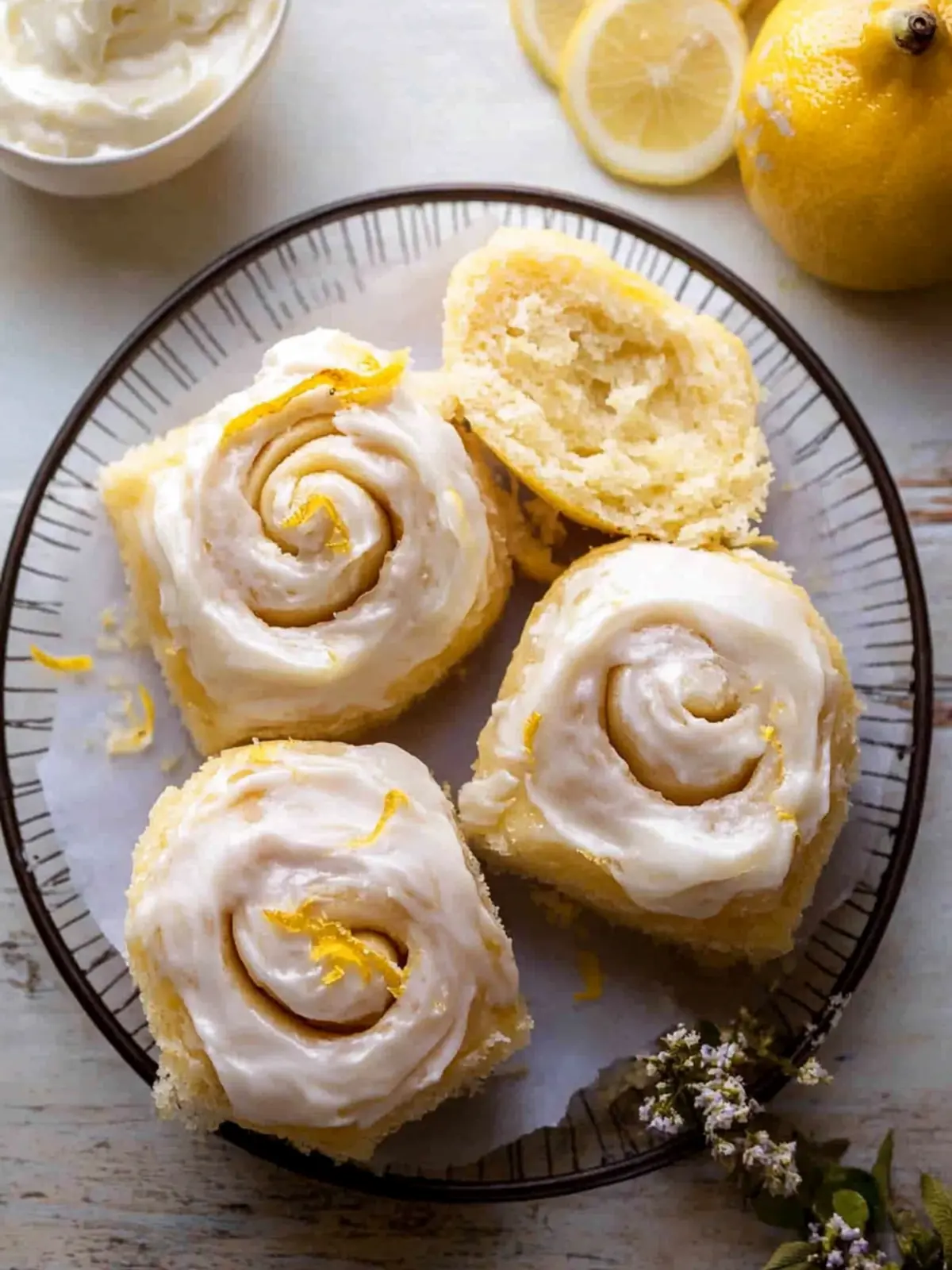 Ultimate Lemon Sugar Rolls with Vanilla Cream Cheese Icing