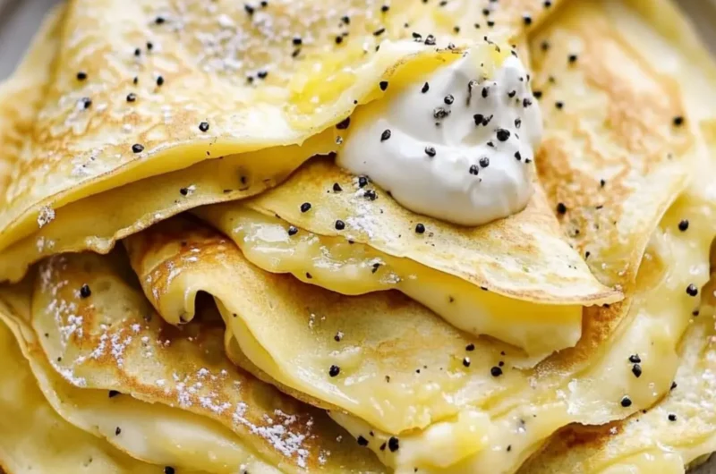 Ultimate Quick Prep Lemon Curd Crepes with Creamy Ricotta