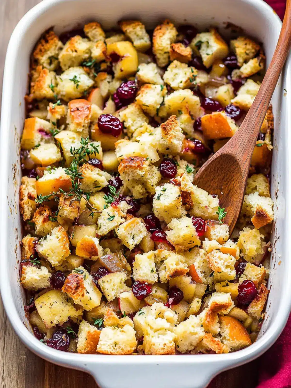 Irresistible Cranberry Apple Stuffing: A Comforting Delight