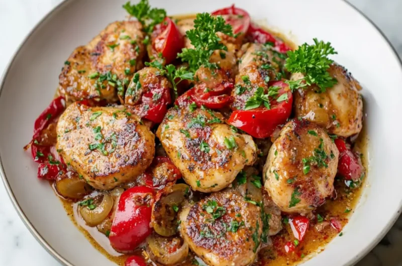 Irresistible Chicken Scarpariello with Sausage and Peppers