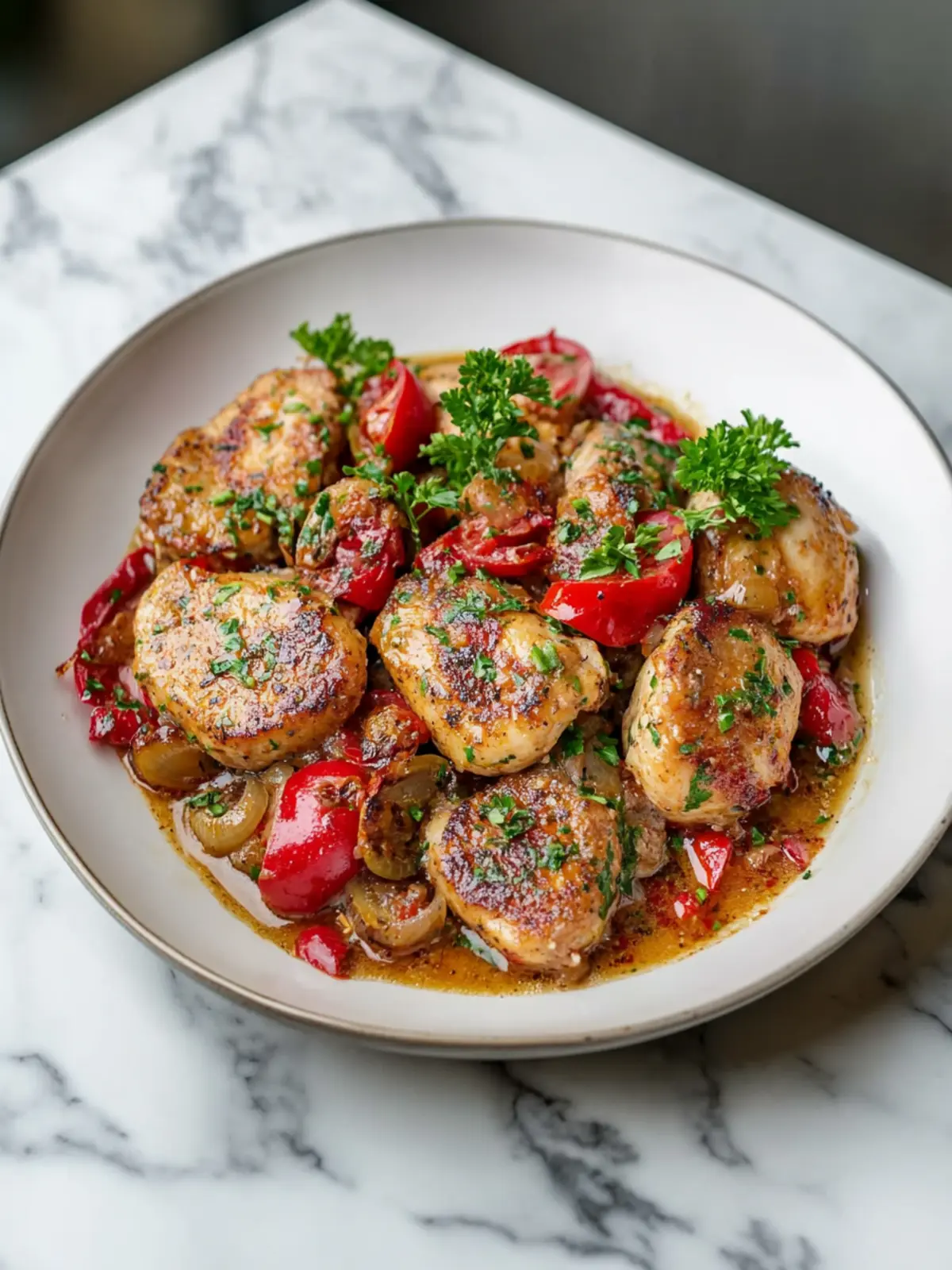 Irresistible Chicken Scarpariello with Sausage and Peppers