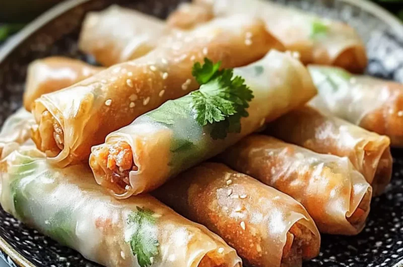 Irresistible Crispy Vietnamese Pork & Veggie Spring Rolls