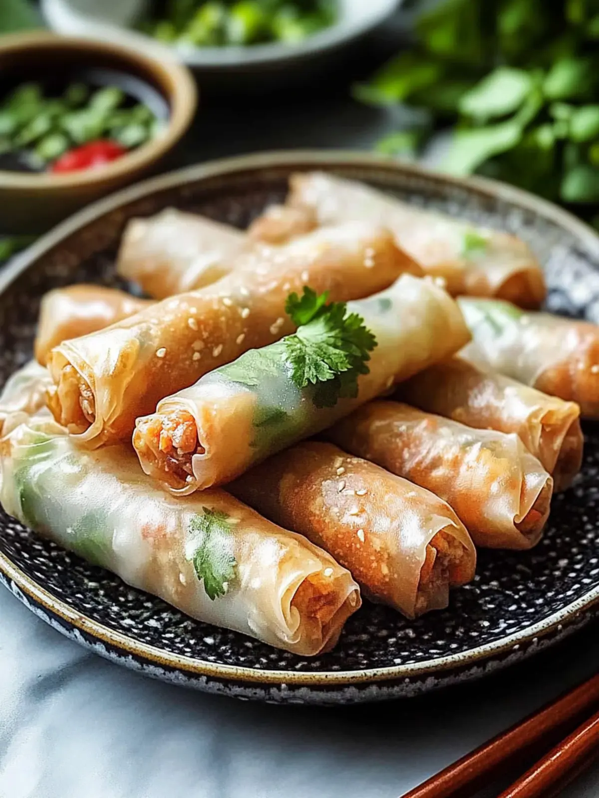 Irresistible Crispy Vietnamese Pork & Veggie Spring Rolls