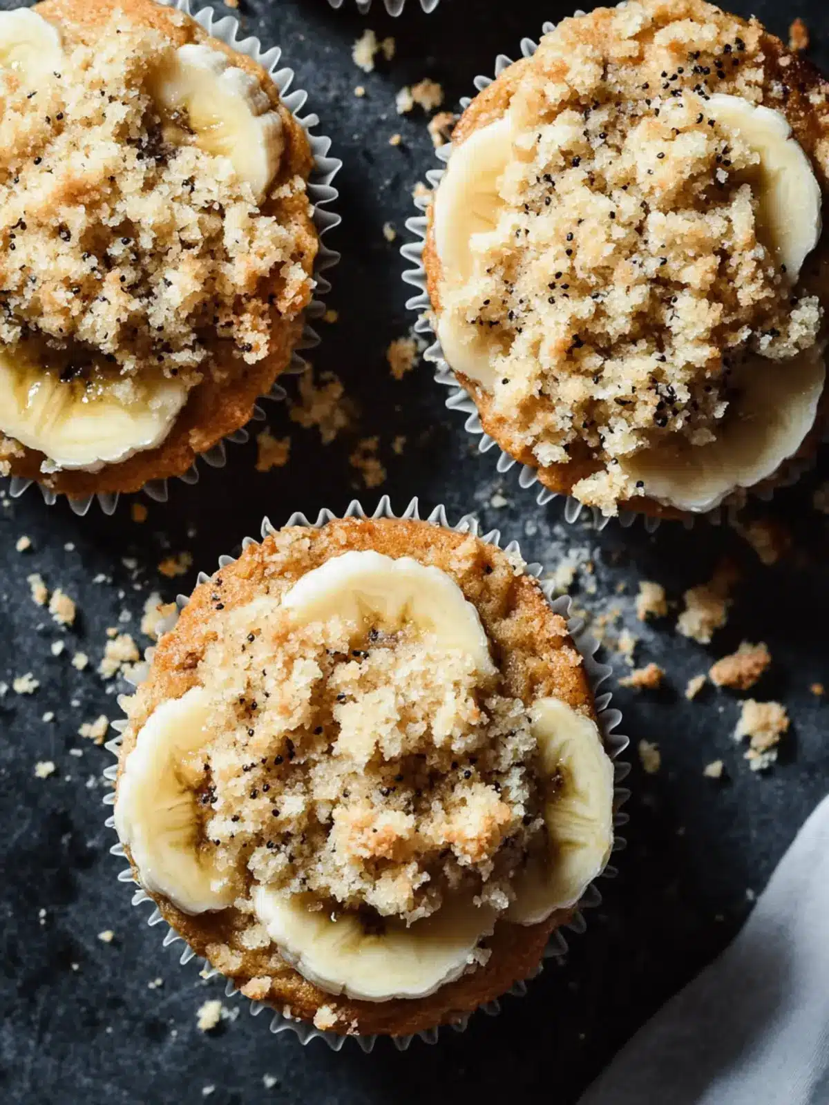 Delicious Tahini Banana Crumb Muffins for Happy Mornings