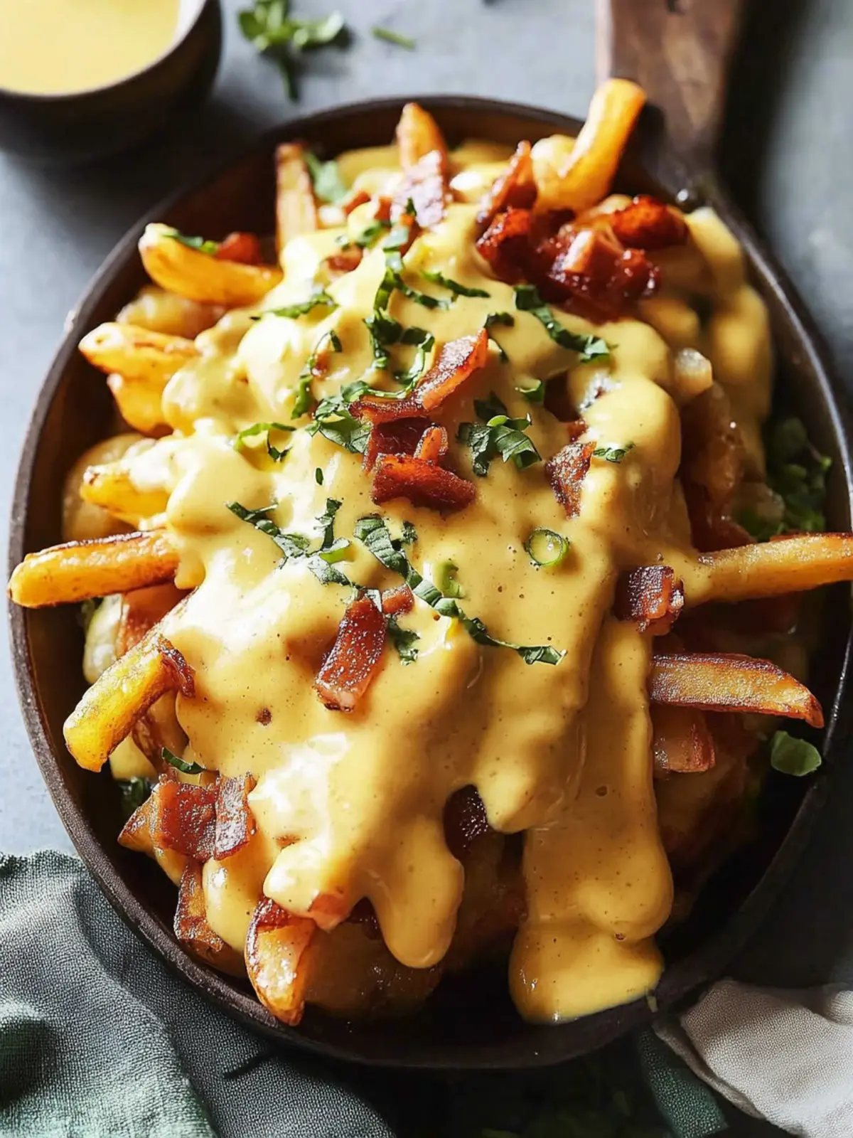 Irresistible Breakfast Poutine with Hollandaise Sauce