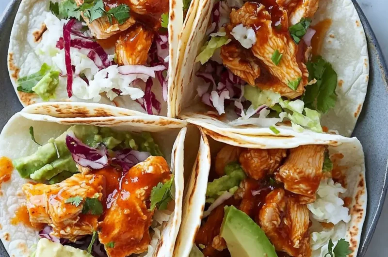 Irresistible Hot Honey Chicken Tender Tacos Recipe