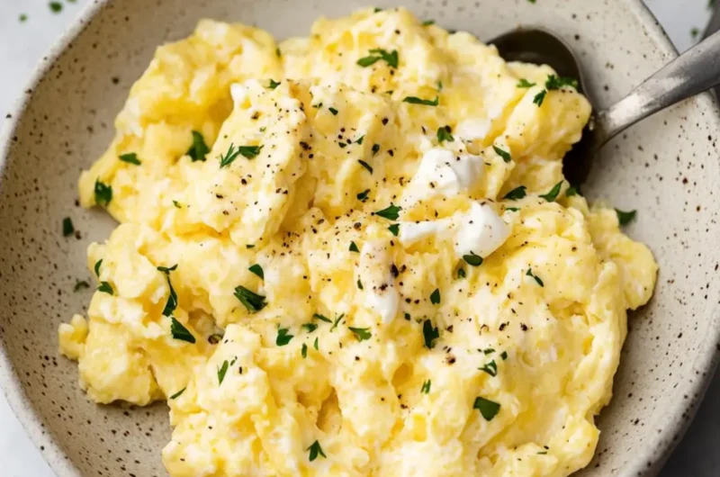 Ultimate Anthony Bourdain Scrambled Eggs with Sour Cream Delight