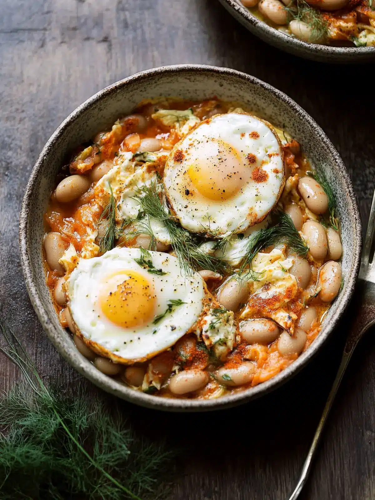 Irresistible Fennel & Butter Beans with Smoky Paprika Butter-Fried Eggs
