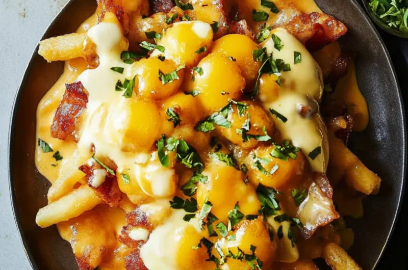 Irresistible Breakfast Poutine with Hollandaise Sauce