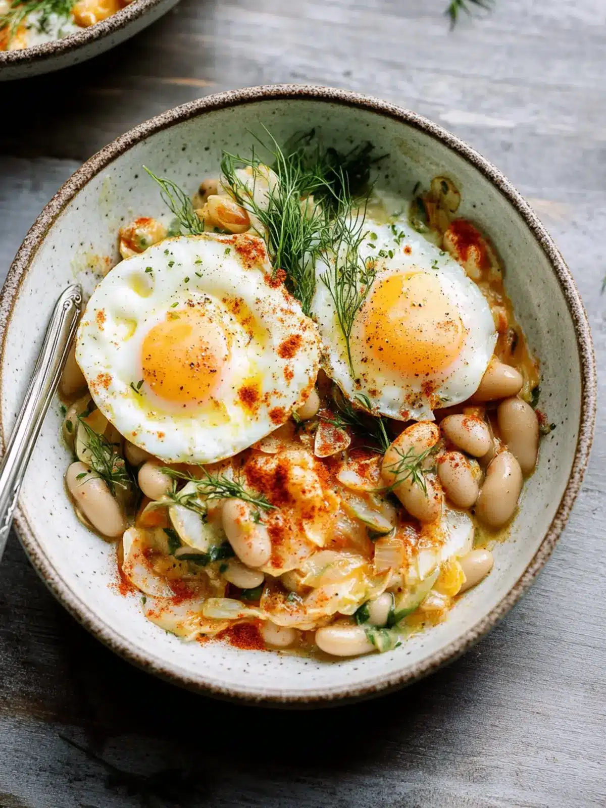 Irresistible Fennel & Butter Beans with Smoky Paprika Butter-Fried Eggs