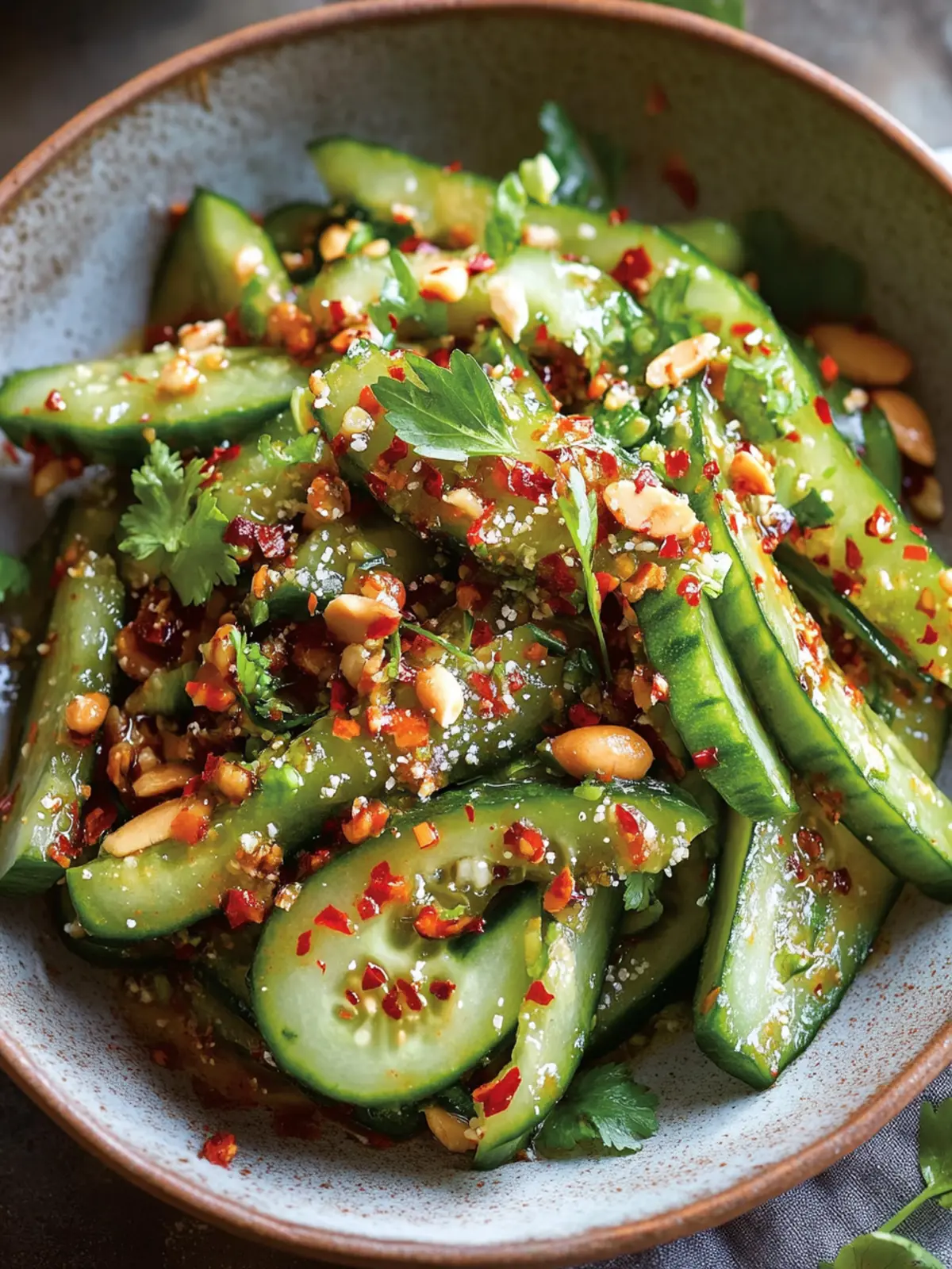 Irresistible Peanut & Chili Oil Cucumber Salad for a Refreshing Bite
