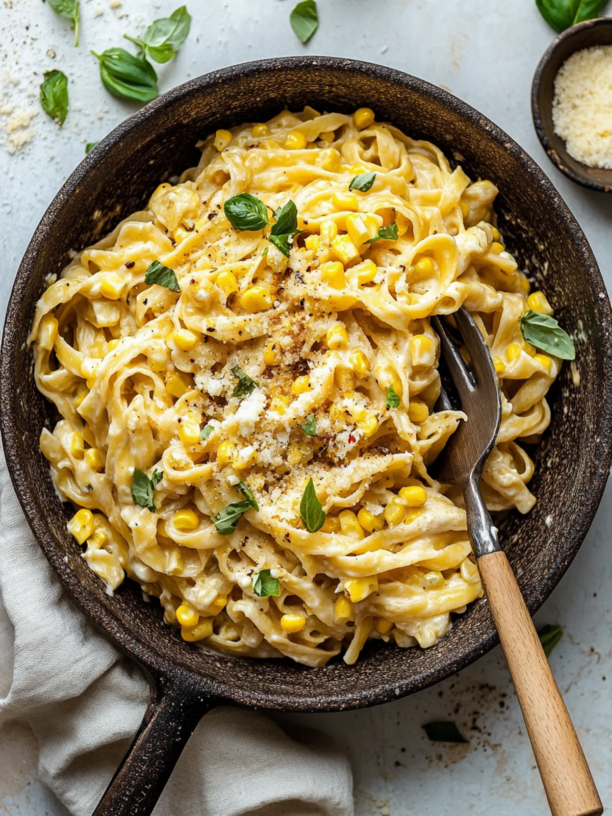 Ultimate Creamy Sweet Corn & Brown Butter Ricotta Pasta