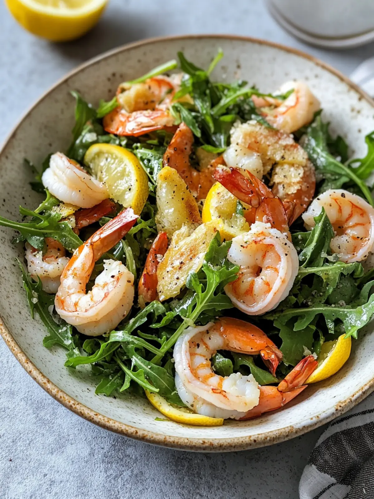 Irresistible Lemon Arugula Shrimp Salad for a Delicious Meal