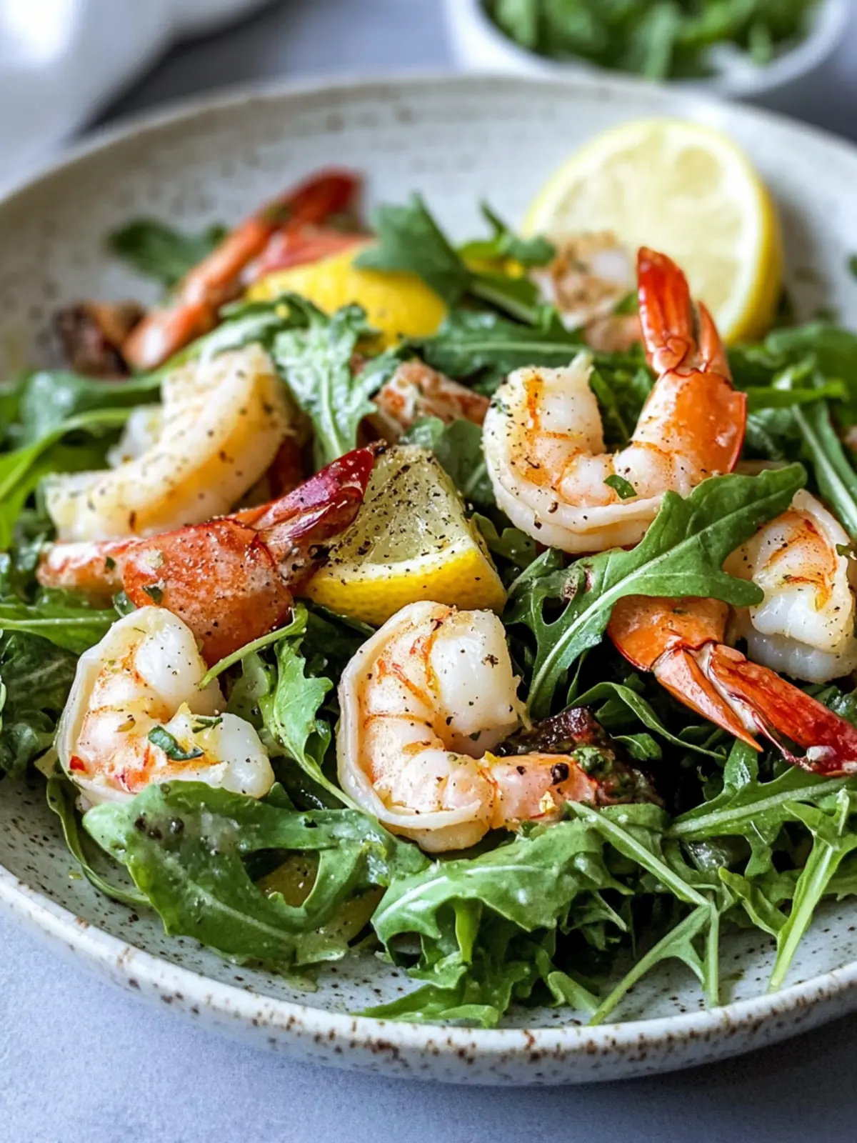 Irresistible Lemon Arugula Shrimp Salad for a Delicious Meal