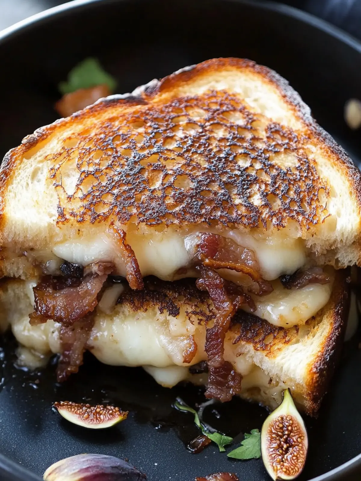 Irresistible Fig, Bacon & Caramelized Onion Grilled Cheese