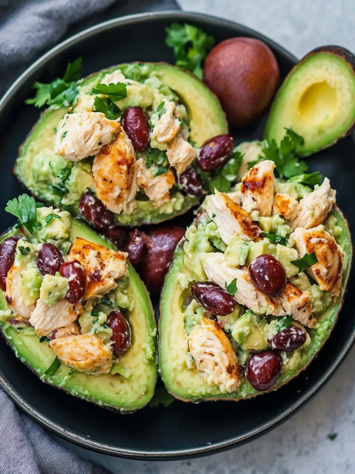 Delicious Stuffed Avocado Chicken Salad Ready in 15 Minutes