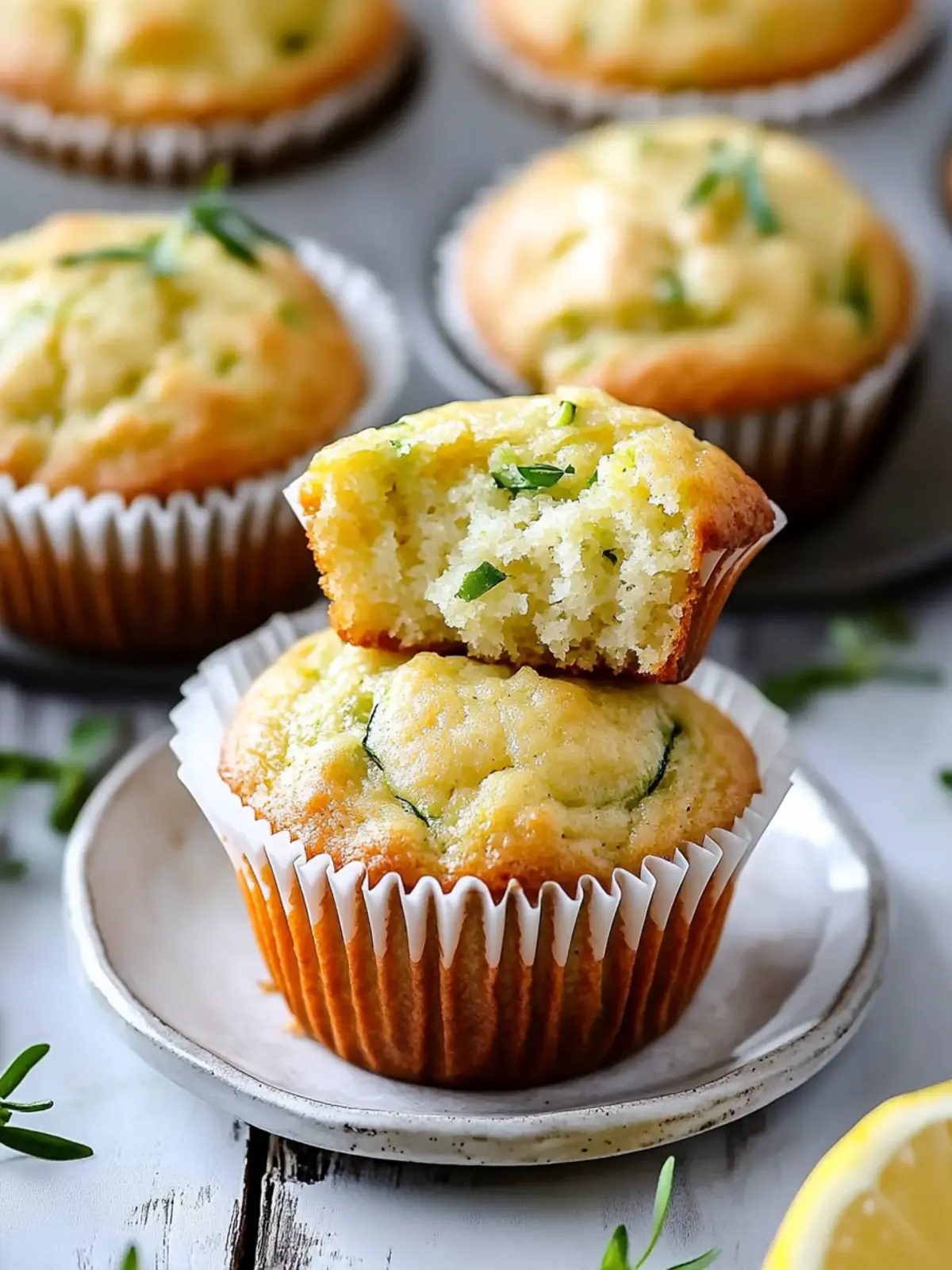 Irresistible Zesty Lemon Zucchini Muffins for Guilt-Free Snacking