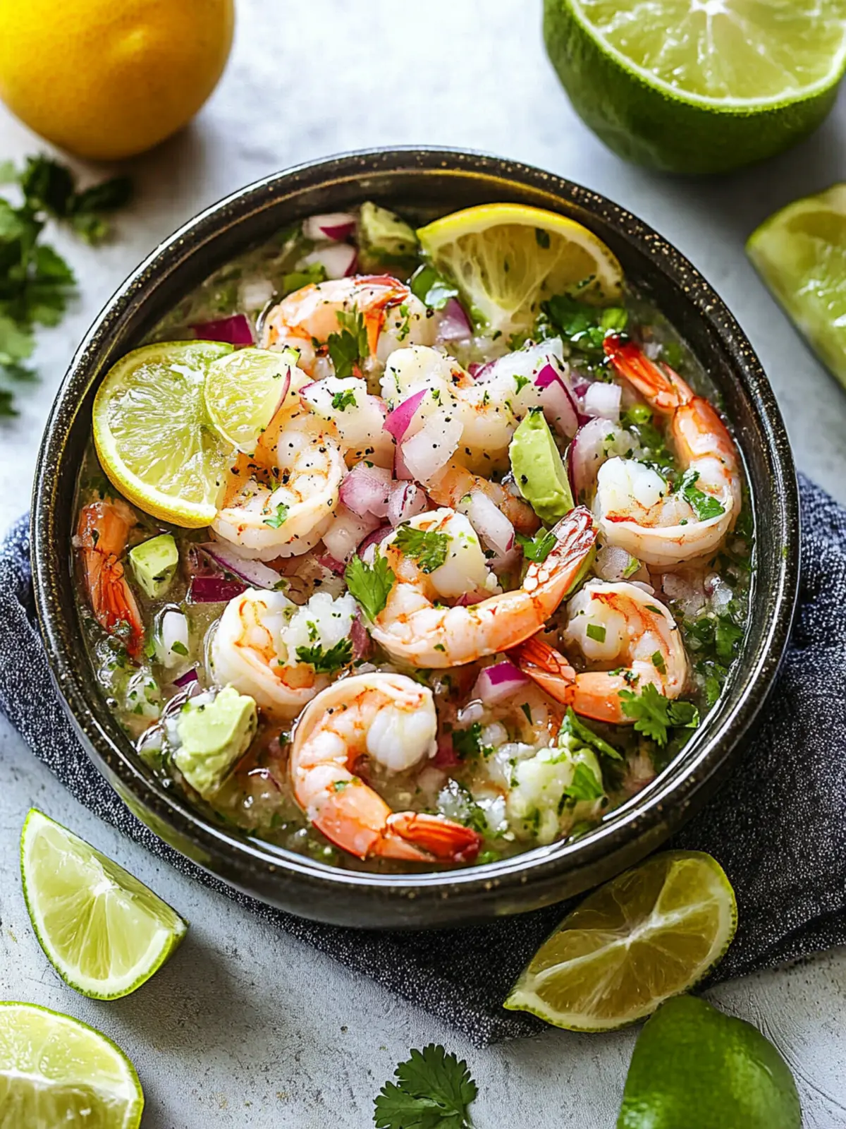 Irresistible Mexican Style Shrimp Ceviche (Aguachile) Recipe