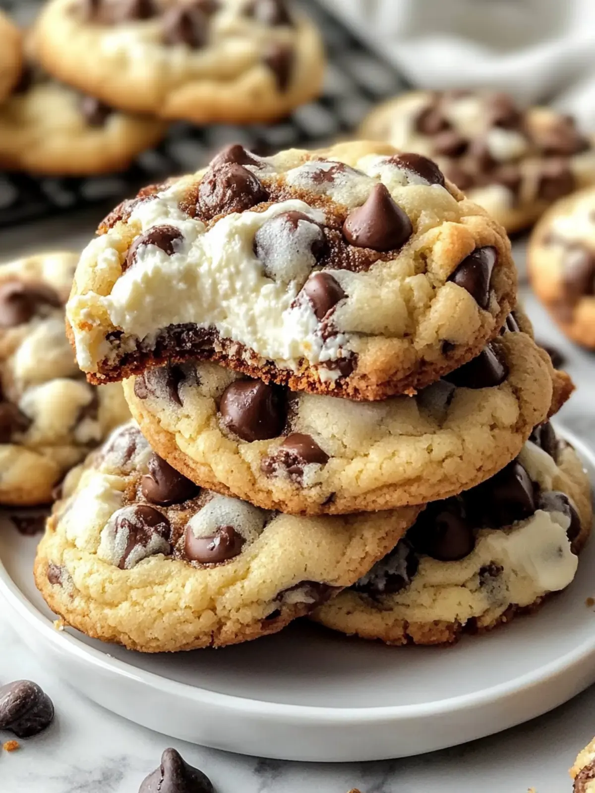 Ultimate Chocolate Chip Cheesecake Cookies – Delicious Treats