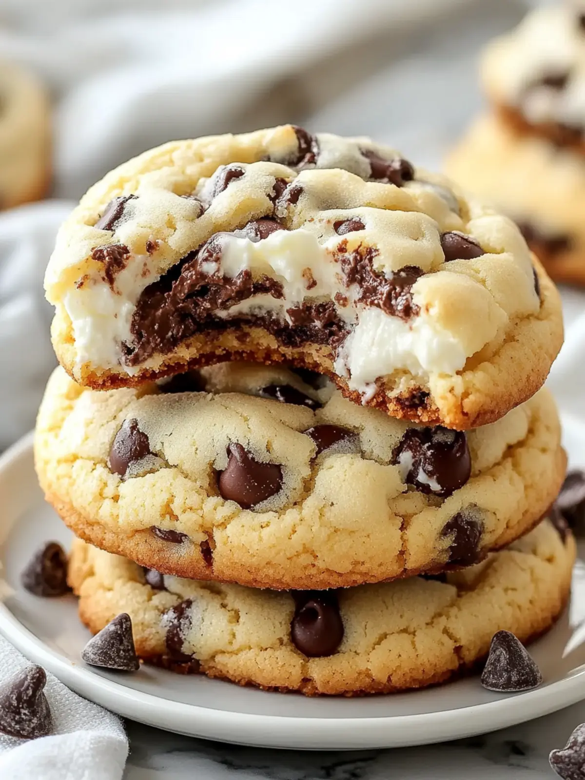 Ultimate Chocolate Chip Cheesecake Cookies – Delicious Treats