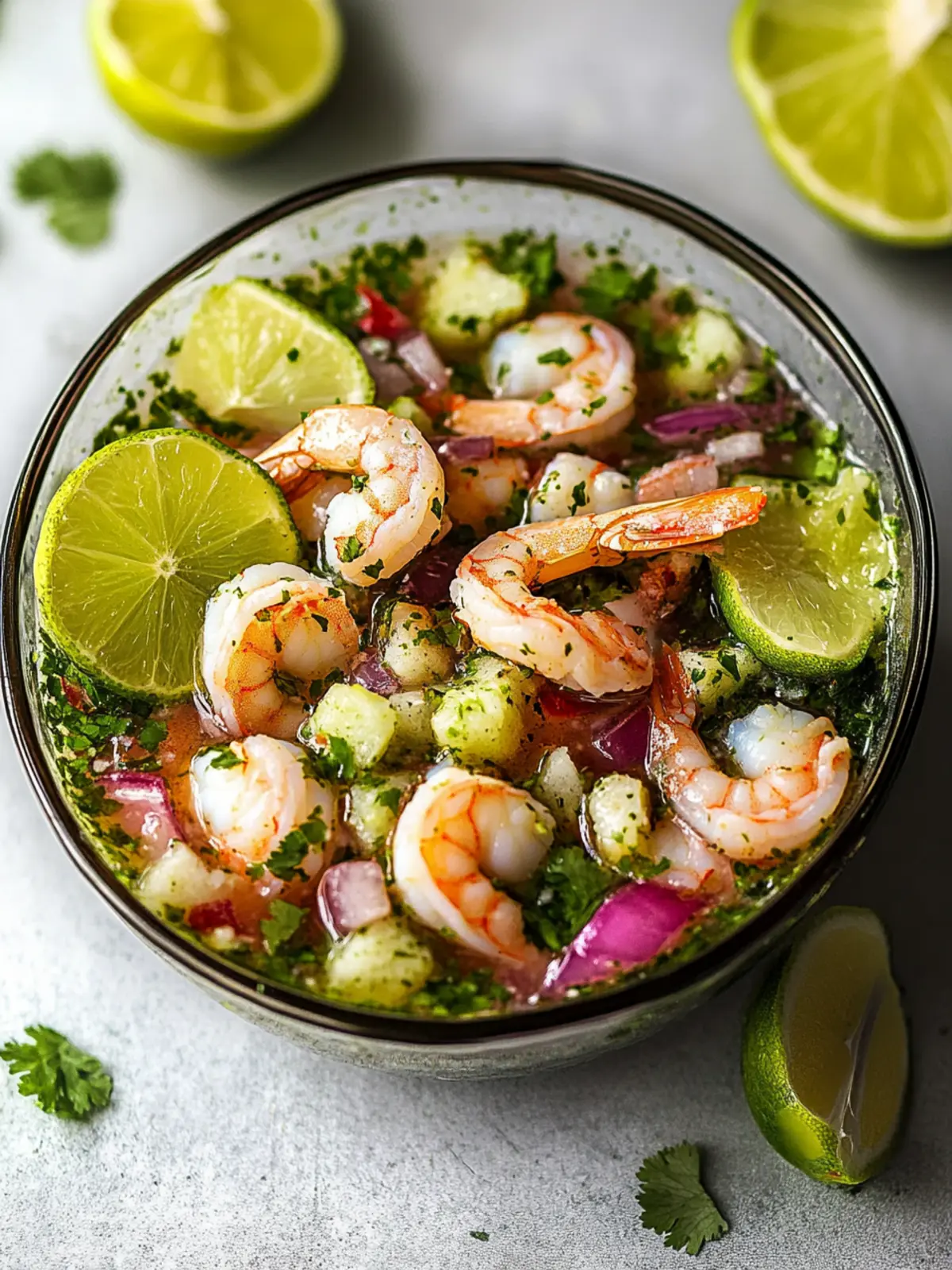 Irresistible Mexican Style Shrimp Ceviche (Aguachile) Recipe