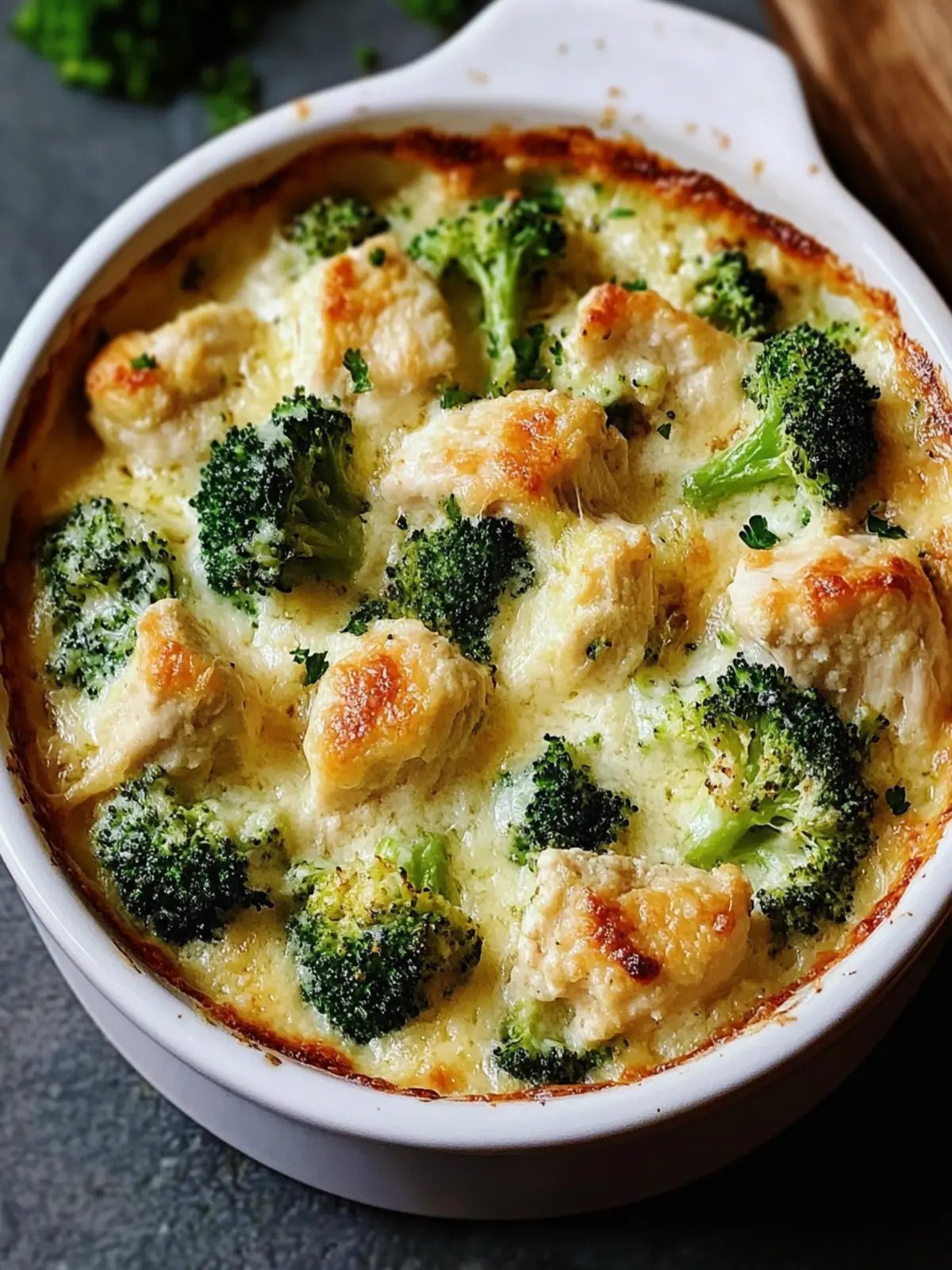 Irresistible Low-Carb Creamy Tuscan Chicken Broccoli Bake